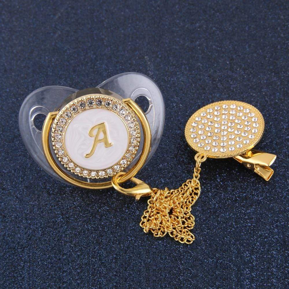 Initial Pearl Crystal Pacifier – KORAH EXPRESS